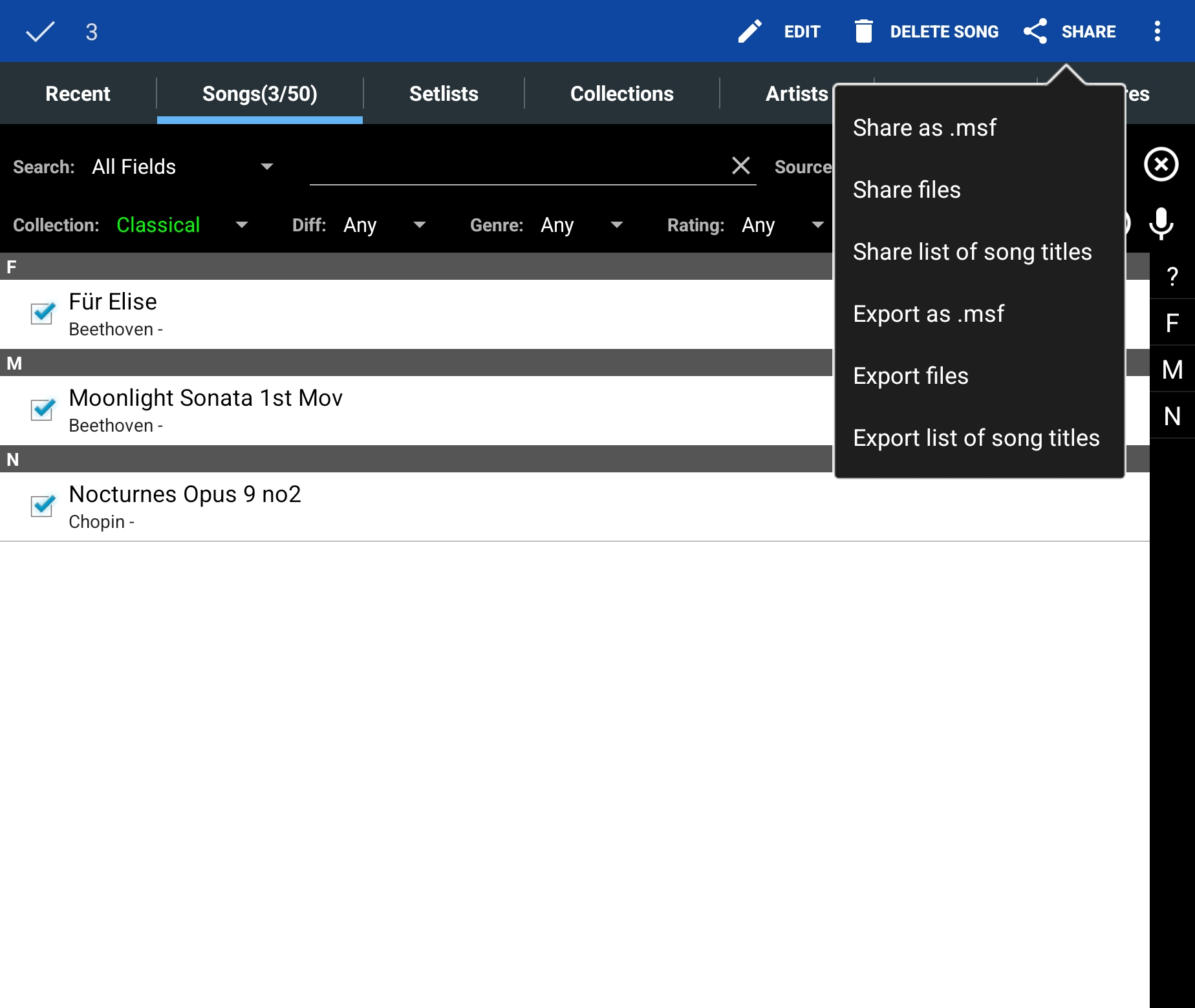 MobileSheets
